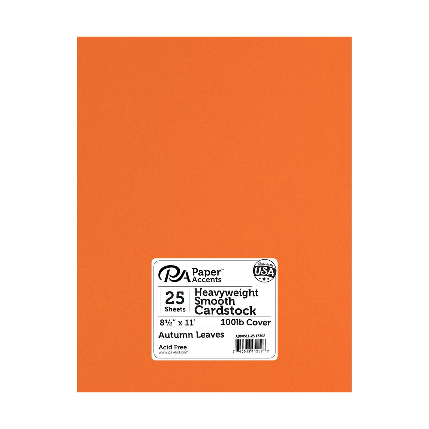 PA Paper Accents Heavyweight Smooth Cardstock 8.5" x 11" Autumn Leaves ...