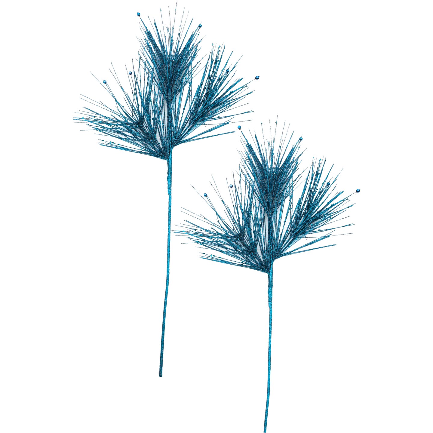 2 Pack of 25" Aqua Spray Picks with Glitter Enhancements | Michaels