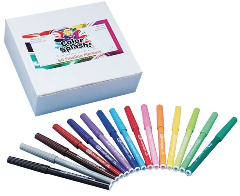 Color Splash!® Fineline Markers PlusPack (Pack of 60) | Michaels