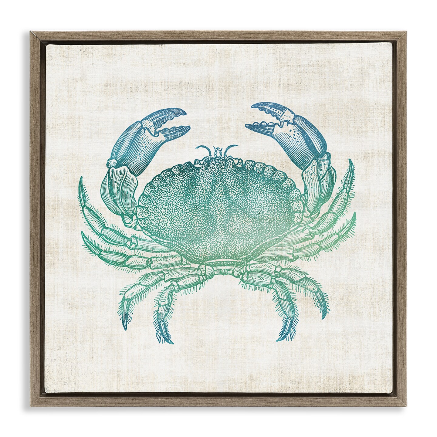 Stupell Industries Ombre Crab Impression Floating Frame Design by Susan Arnot | Michaels