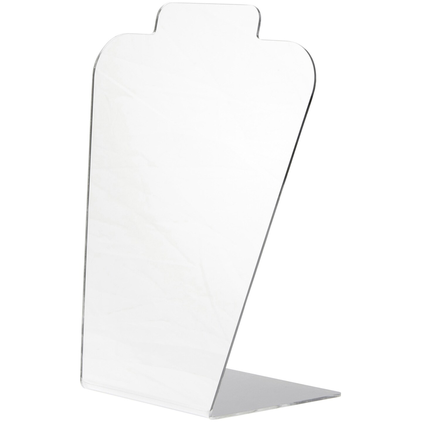 Plymor Acrylic Basic Tall Necklace Display Stand (Mirrored), 8.5" W x 4 ...