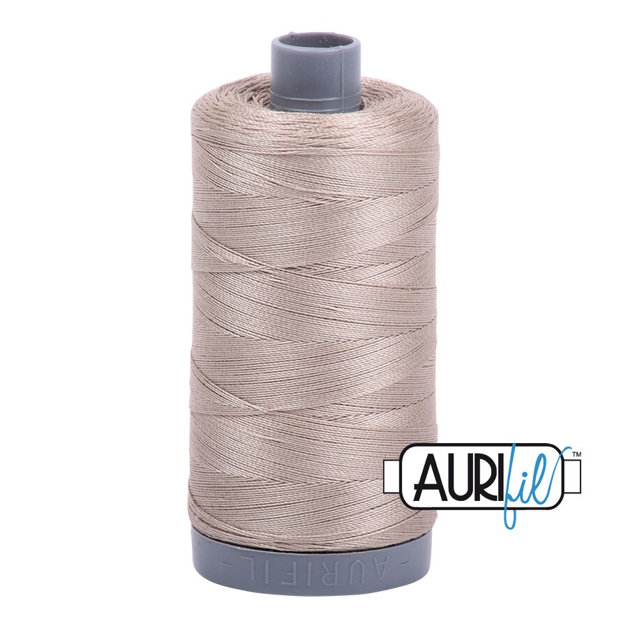 Rope Beige (5011) | 28wt Large Spool (750M / 820Y) | Aurifil Thread ...