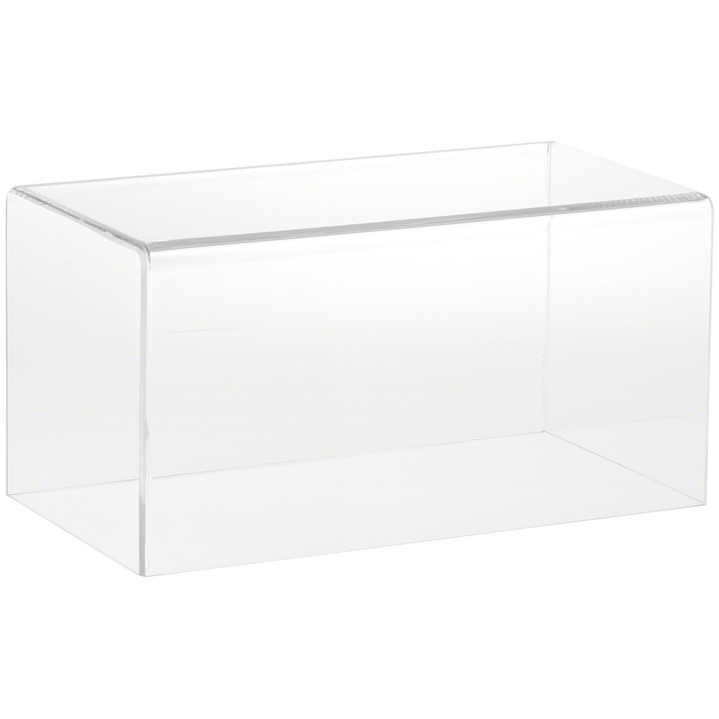 Plymor Clear Acrylic Display Case with Hardwood Base, 10" W x 5" D x 5 ...