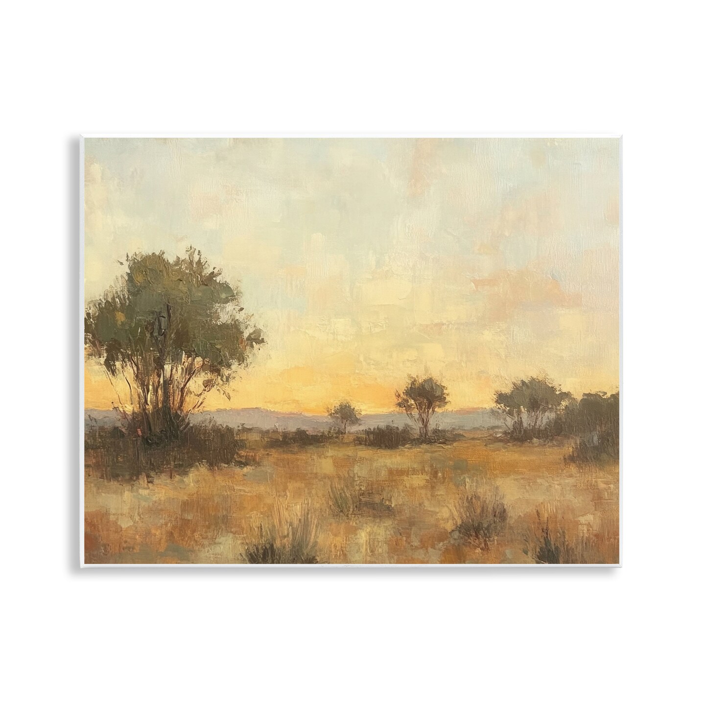 Stupell Industries Honey Hued Horizon Wall Plaque Design by Petal ...