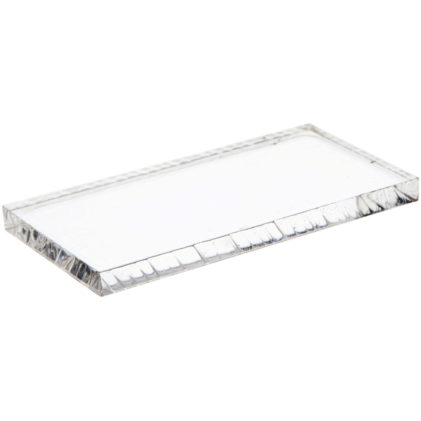 Plymor Clear Acrylic Rectangular Standard-Edge Display Base, 3" W x 1.5 ...