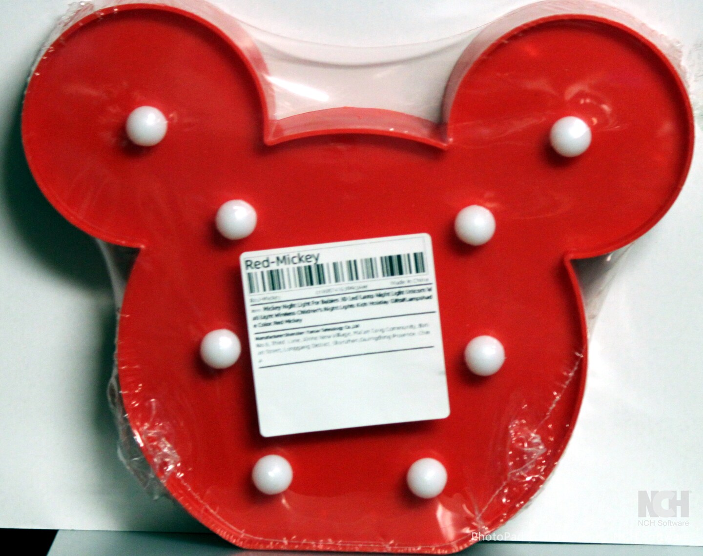 YiaMia Red Mickey Mouse Shaped Night-Light for Kids | Michaels