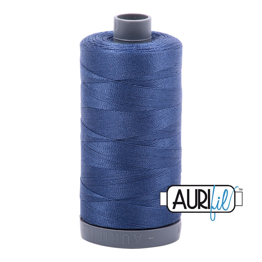 Steel Blue (2775) | 28wt Large Spool (750M / 820Y) | Aurifil Thread ...