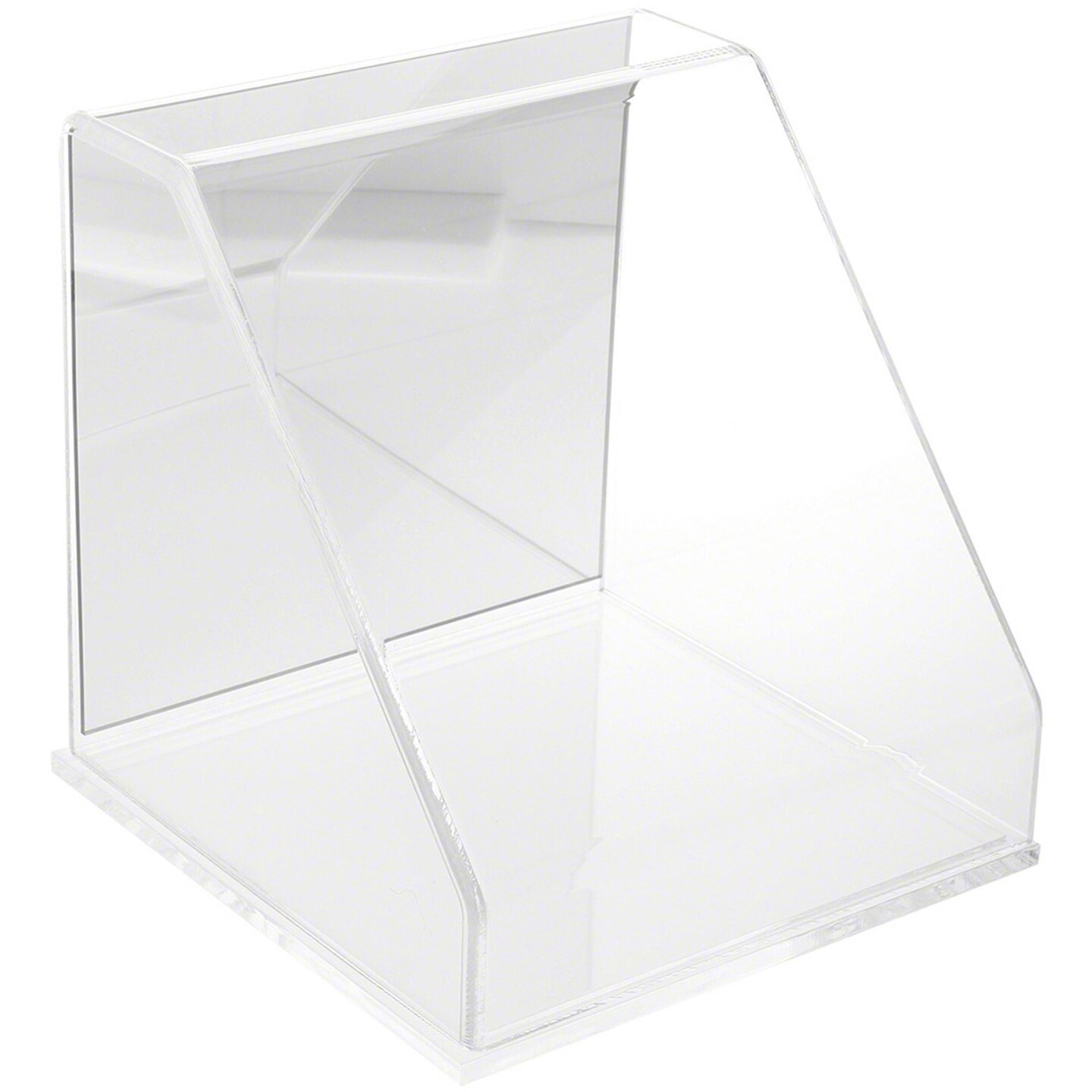 Plymor Clear Acrylic Slanted Front Display Case, 10" x 10" x 10" | Michaels