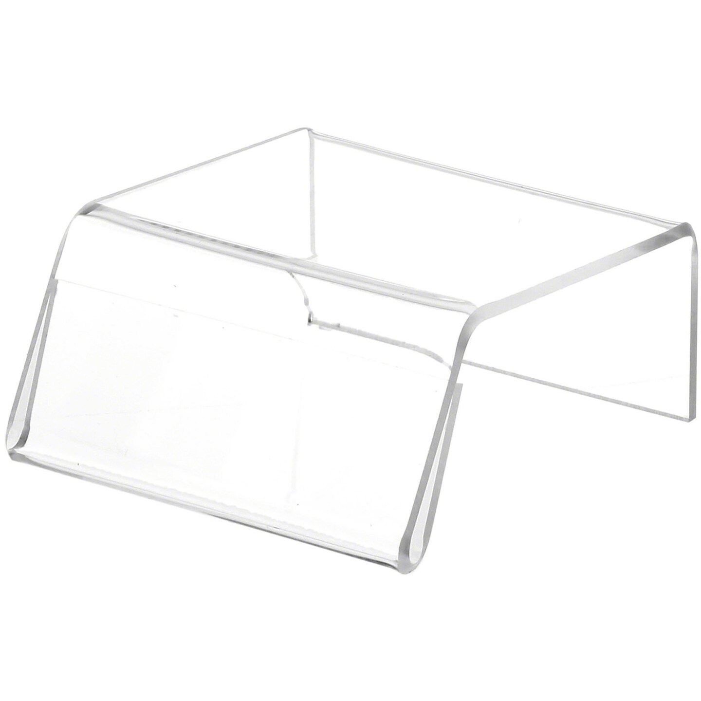 Plymor Clear Acrylic Sign-Holder Display Riser, 1.75" H x 3.5" W x 4.25 ...