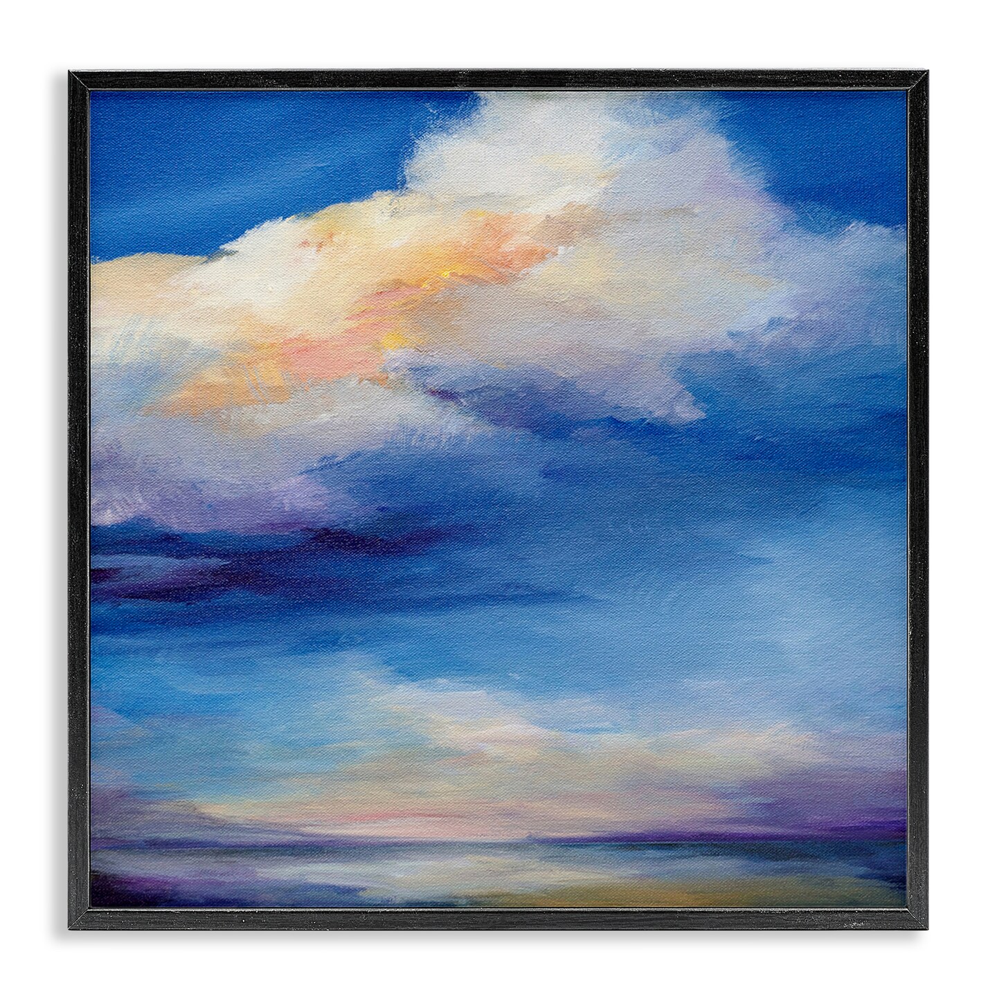 Stupell Industries Pastel Clouds in Vivid Sky Framed Giclee Design by ...