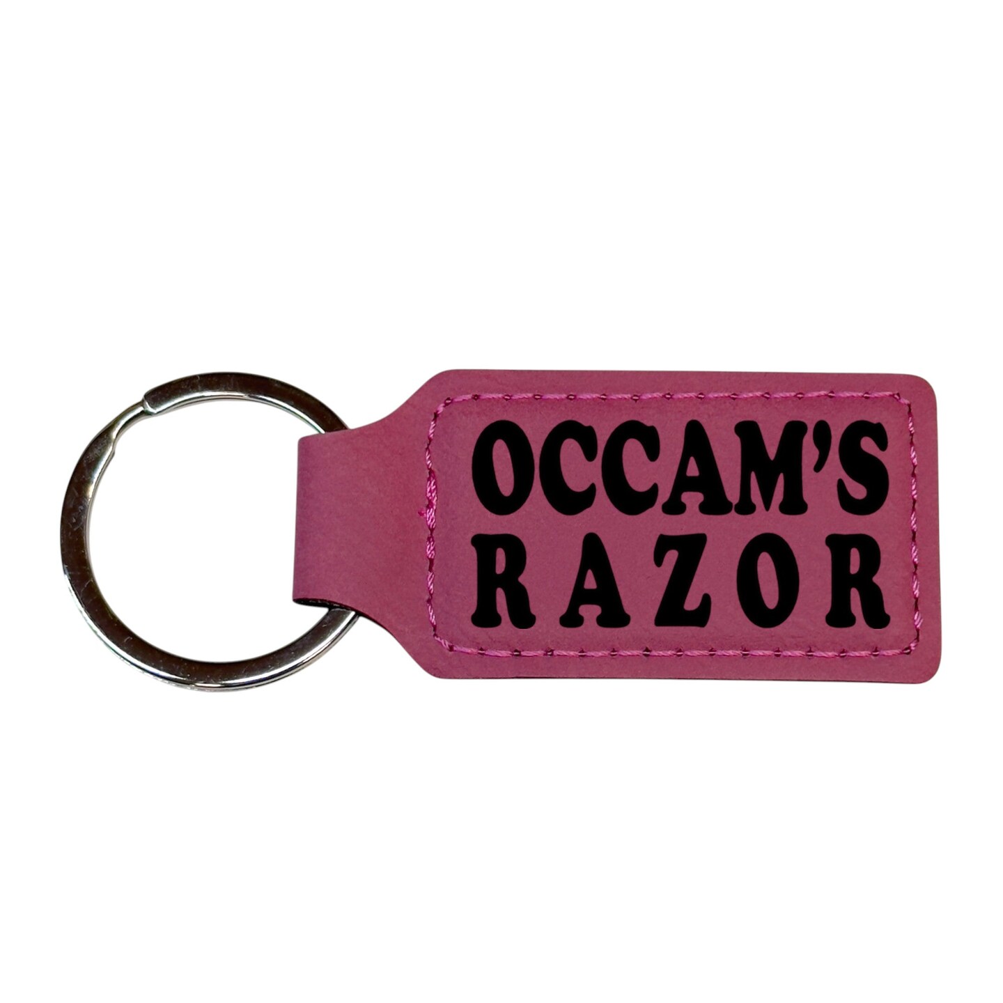 Keychain - Rectangle - Occams Razor - Leather | Michaels