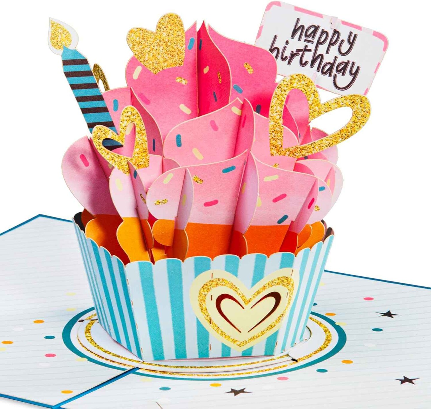 Happy Birthday Cupcake Pop Up Card, with Keepsake | Michaels