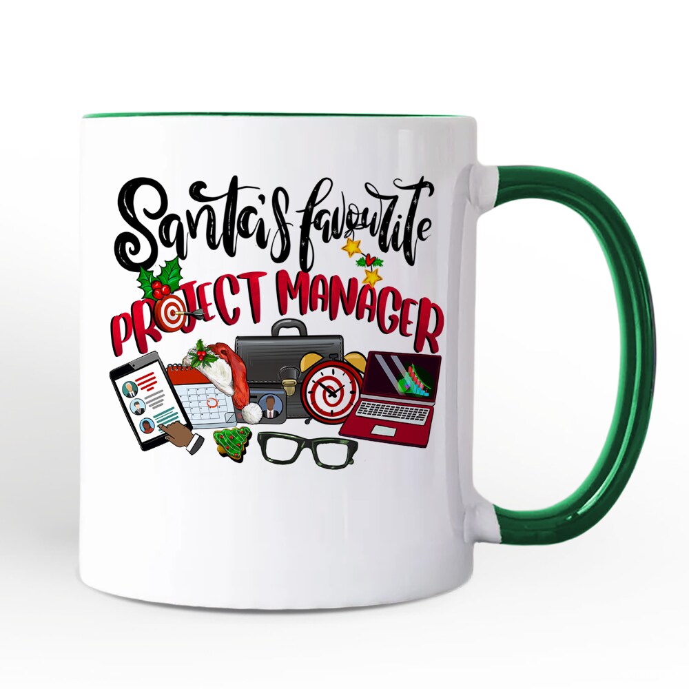 Santa’s Favorite Project Manager Mug, Business Team Coordinator Gift ...