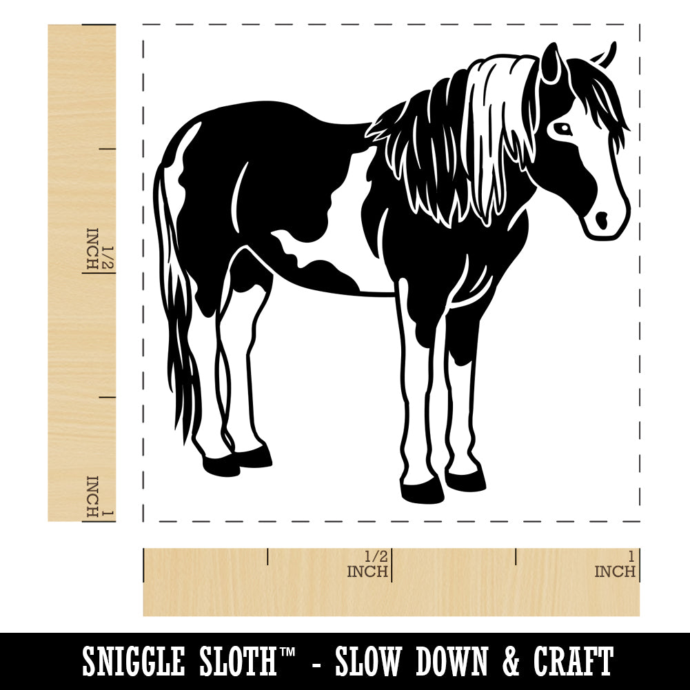 Chincoteague Island Pony Self-Inking Rubber Stamp Ink Stamper, Size: 1 ...