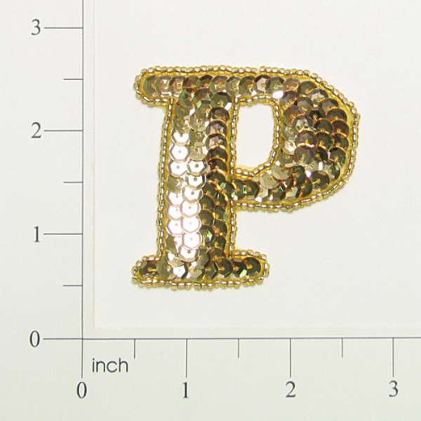 Pack of 3 Letter P Sequin Applique | Michaels
