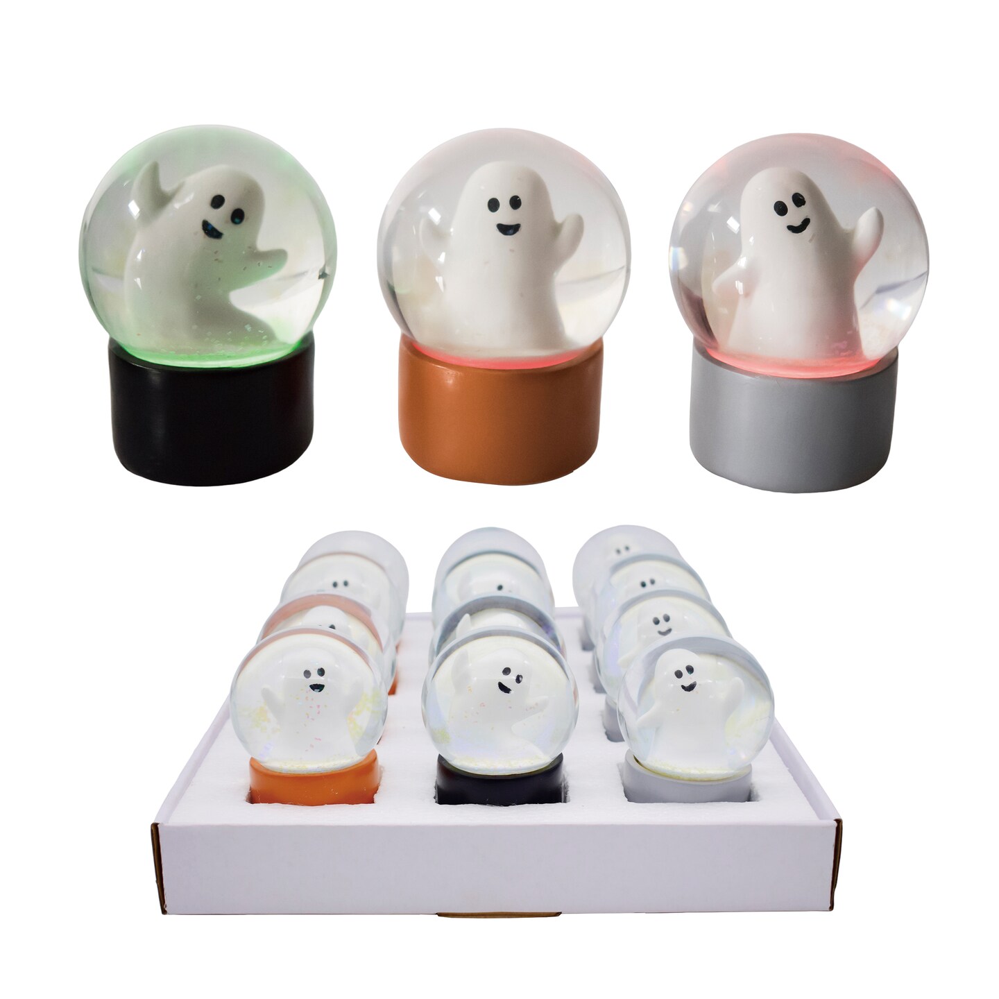 Mini Resin Ghost Light Up Globes Set of 3 Halloween Decor | Michaels