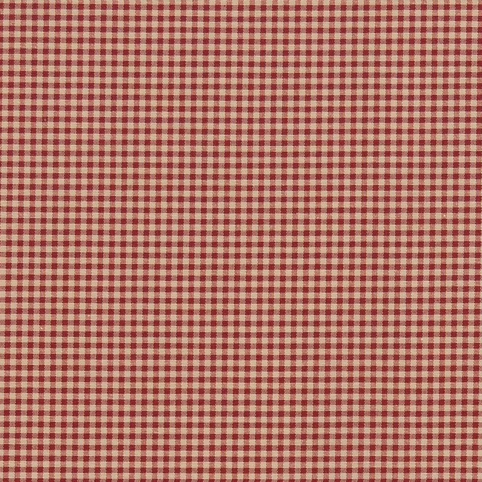 Red Check Small Scale Woven Pattern Upholstery Fabric by The Yard - SKU ...