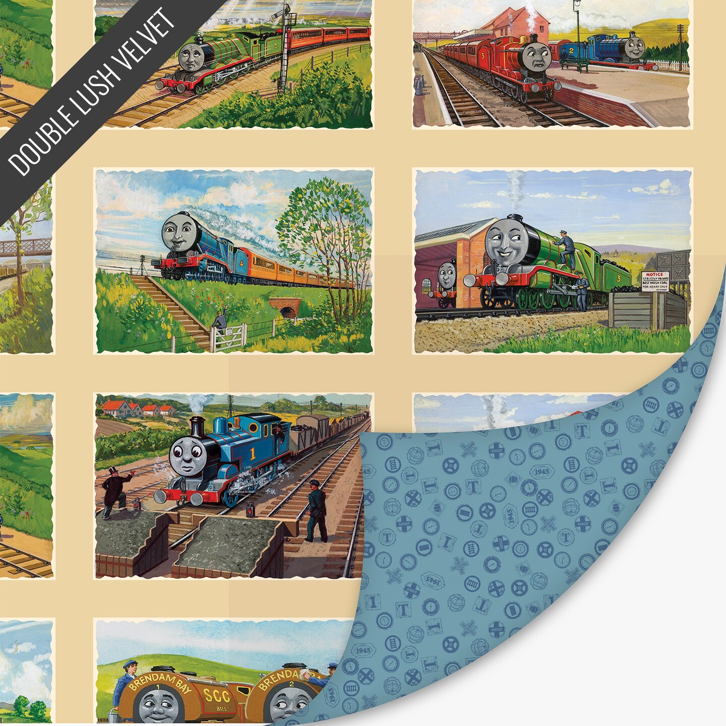 Thomas and Friends 80th Anniversary Double Lush Velvet (lv17368 ...