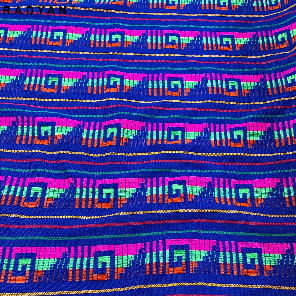 1 Yard Zapata Tri-Color Striped Fabric 100% Acrylic for Apparel and ...