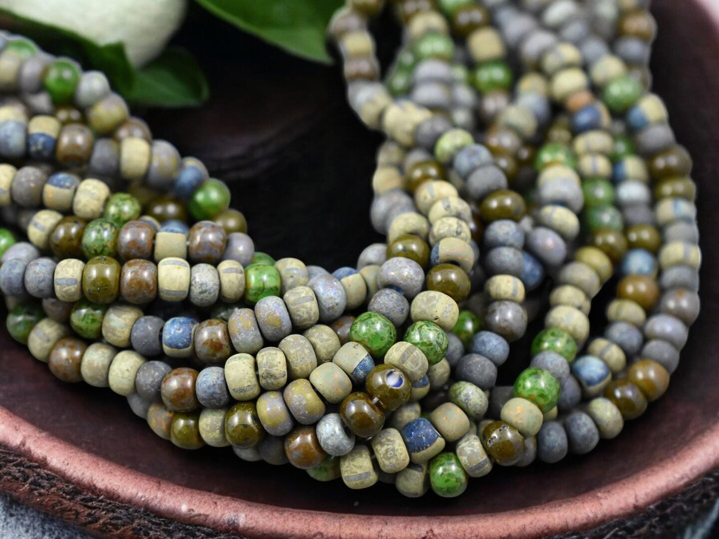 2/0 Matte Neptune Striped Picasso Czech Seed Beads (20" Strand) | Michaels