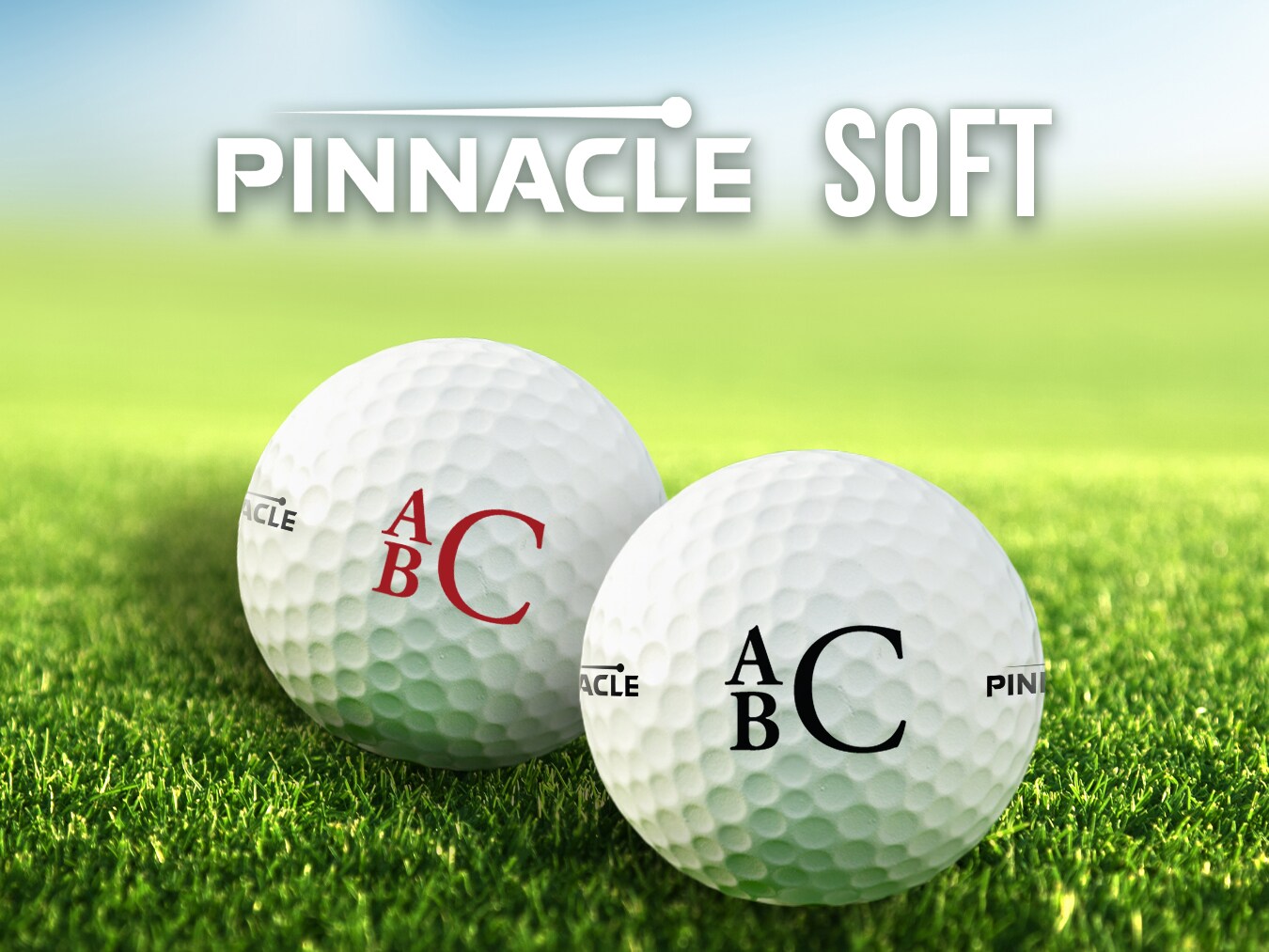 Monogrammed and Personalized Golf Balls | Pinnacle Soft | Stacked ...