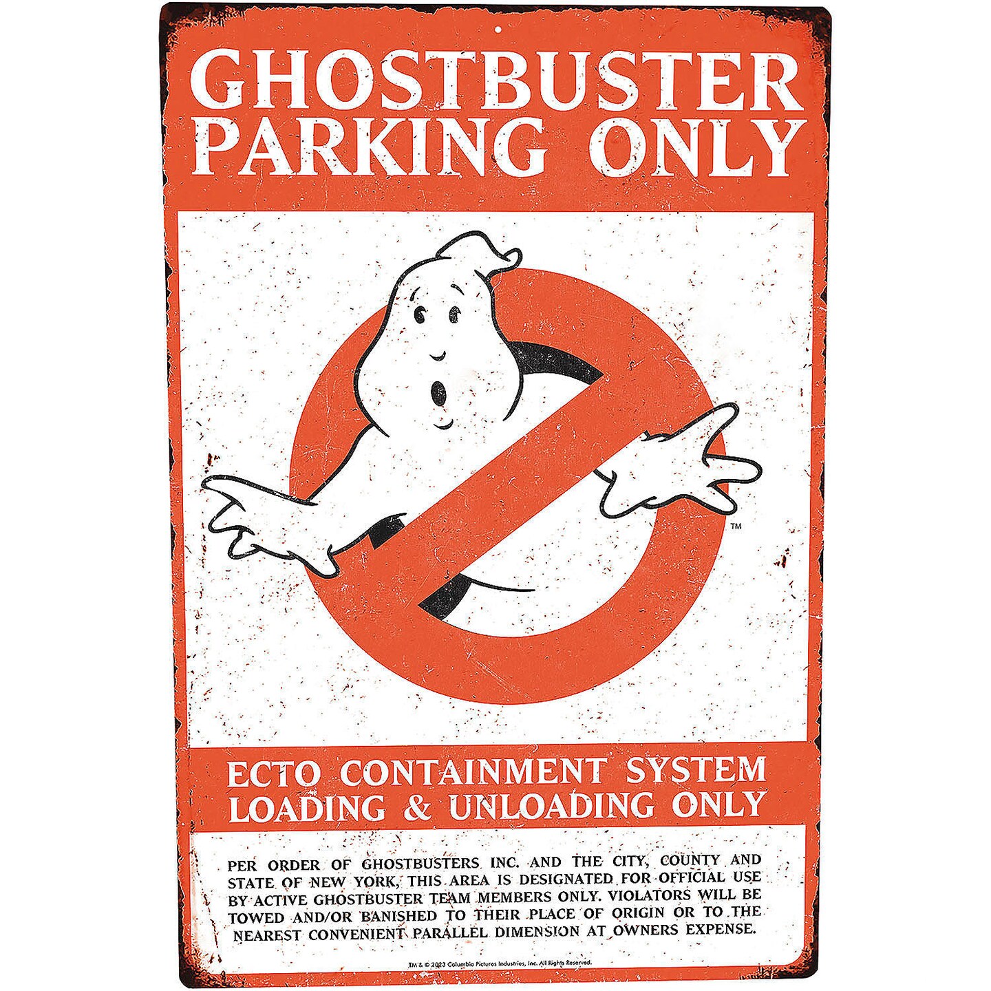 GhostbustersT Ghostbuster Parking Only Metal Sign | Michaels