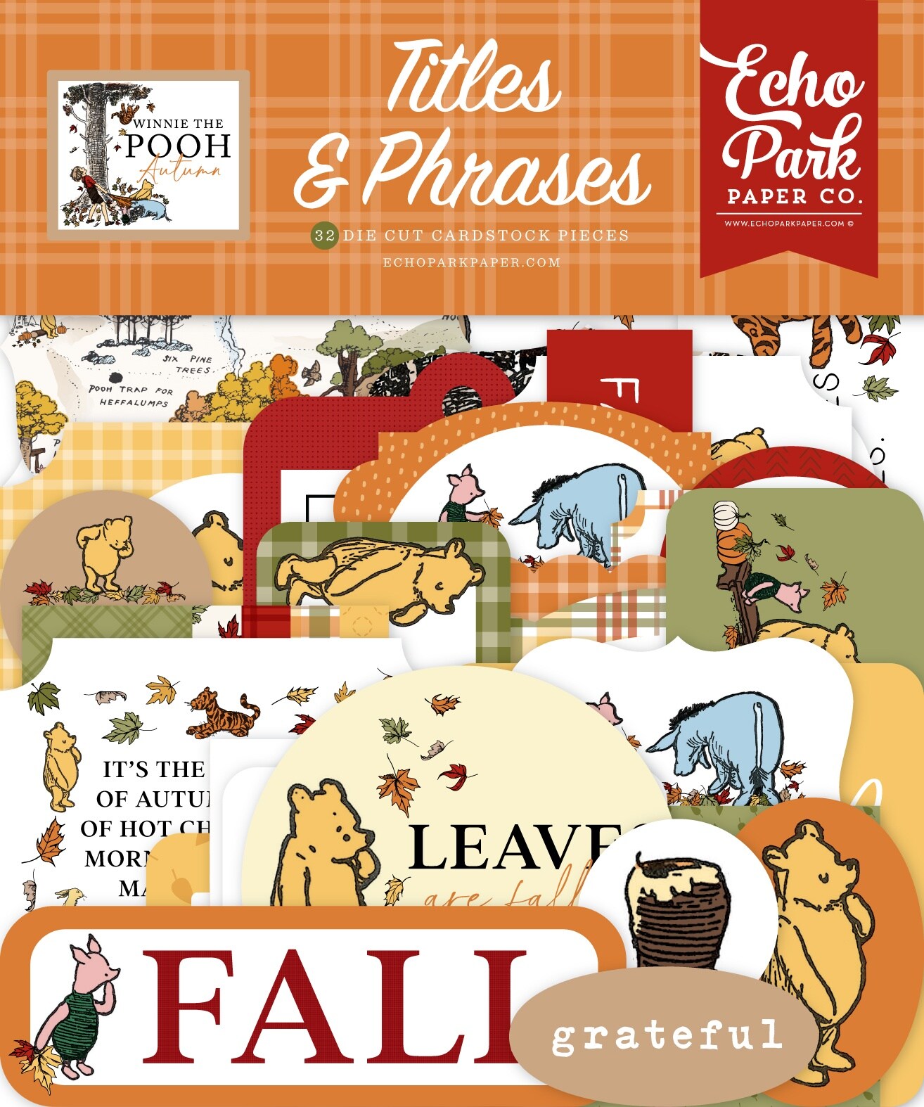 Echo Park Ephemera-Titles & Phrases, Winnie The Pooh Autumn | Michaels