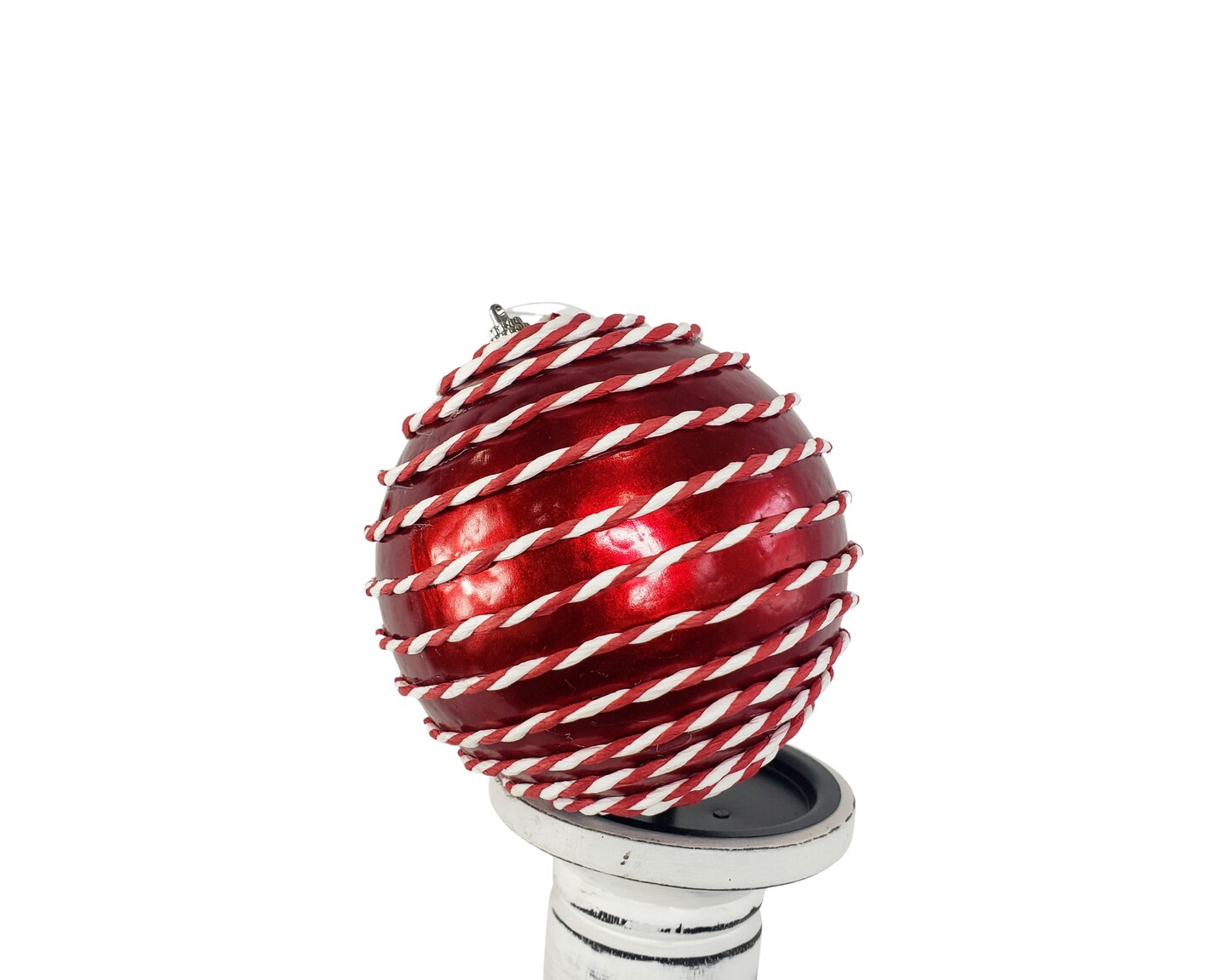 Sparkling Twisted Paper Wrapped Ball Ornament - 5"-XY9218 | Michaels