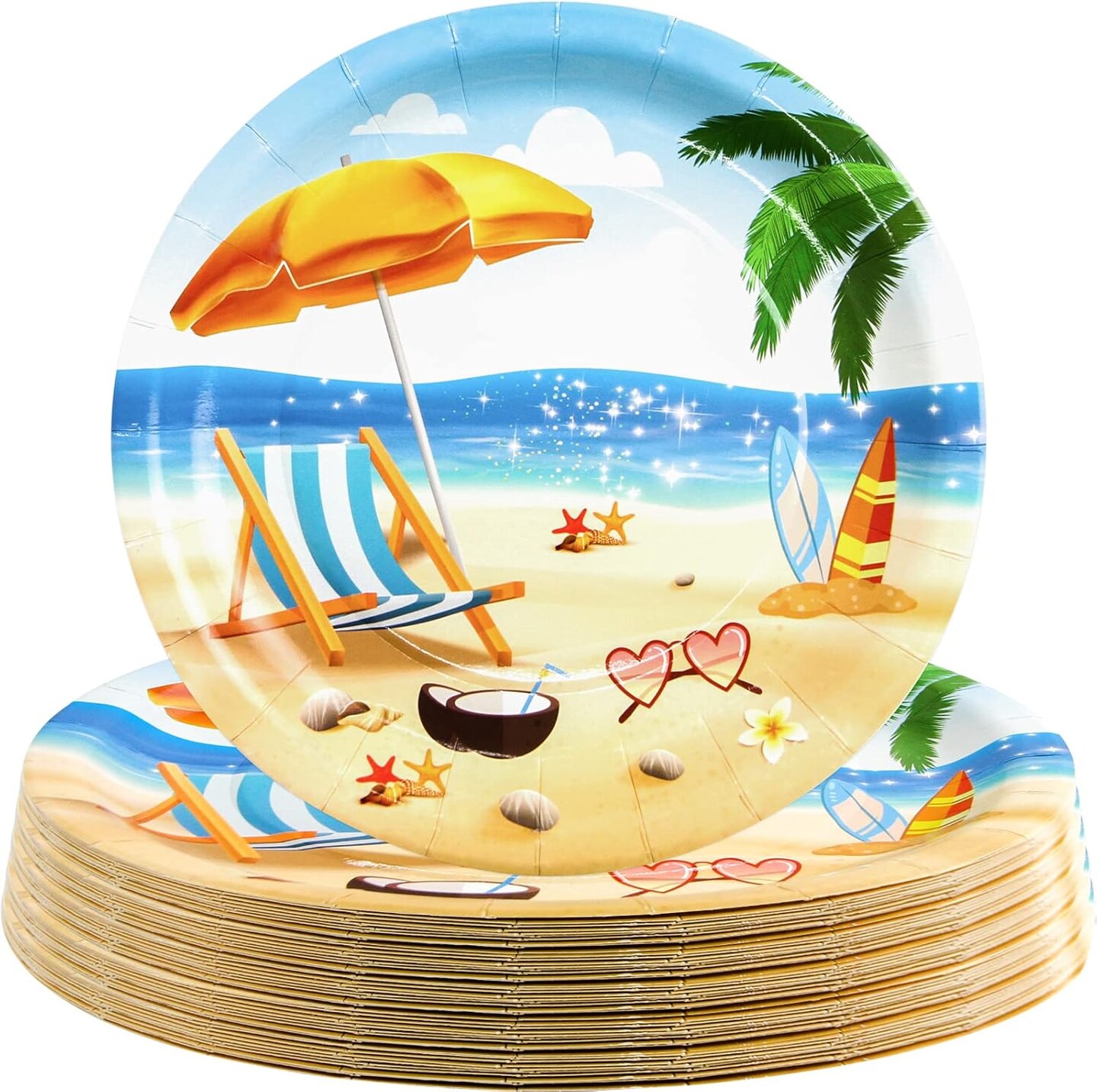 Beach Party Plates Summer Paper Plate | Michaels
