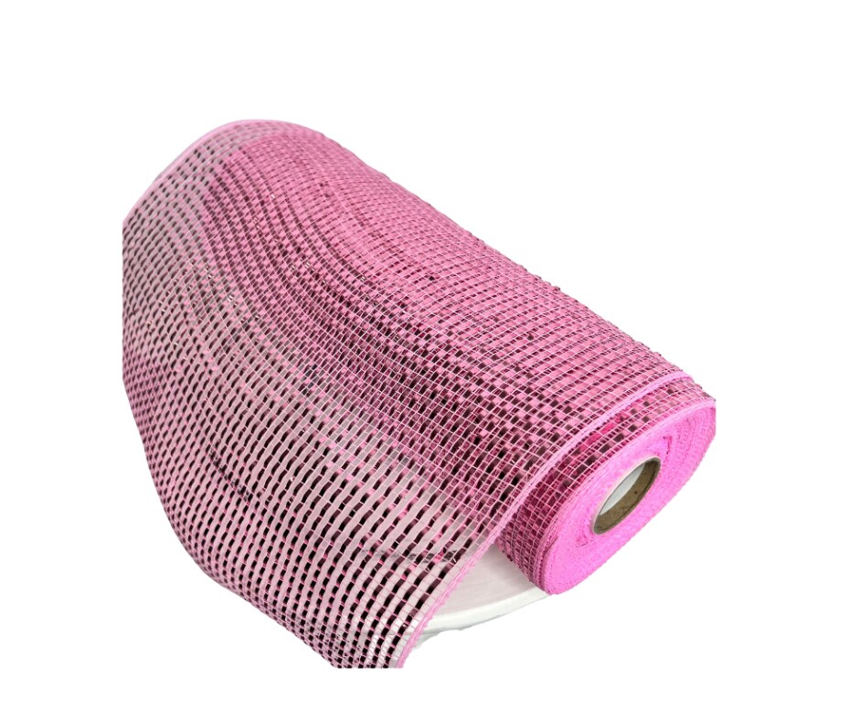 10" x 10yd Pink Deluxe Foil 10 inch mesh for wreaths-RE134122 | Michaels