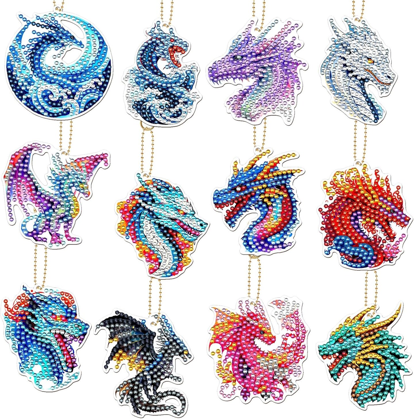 Dragon Diamond Art Keychains | Michaels
