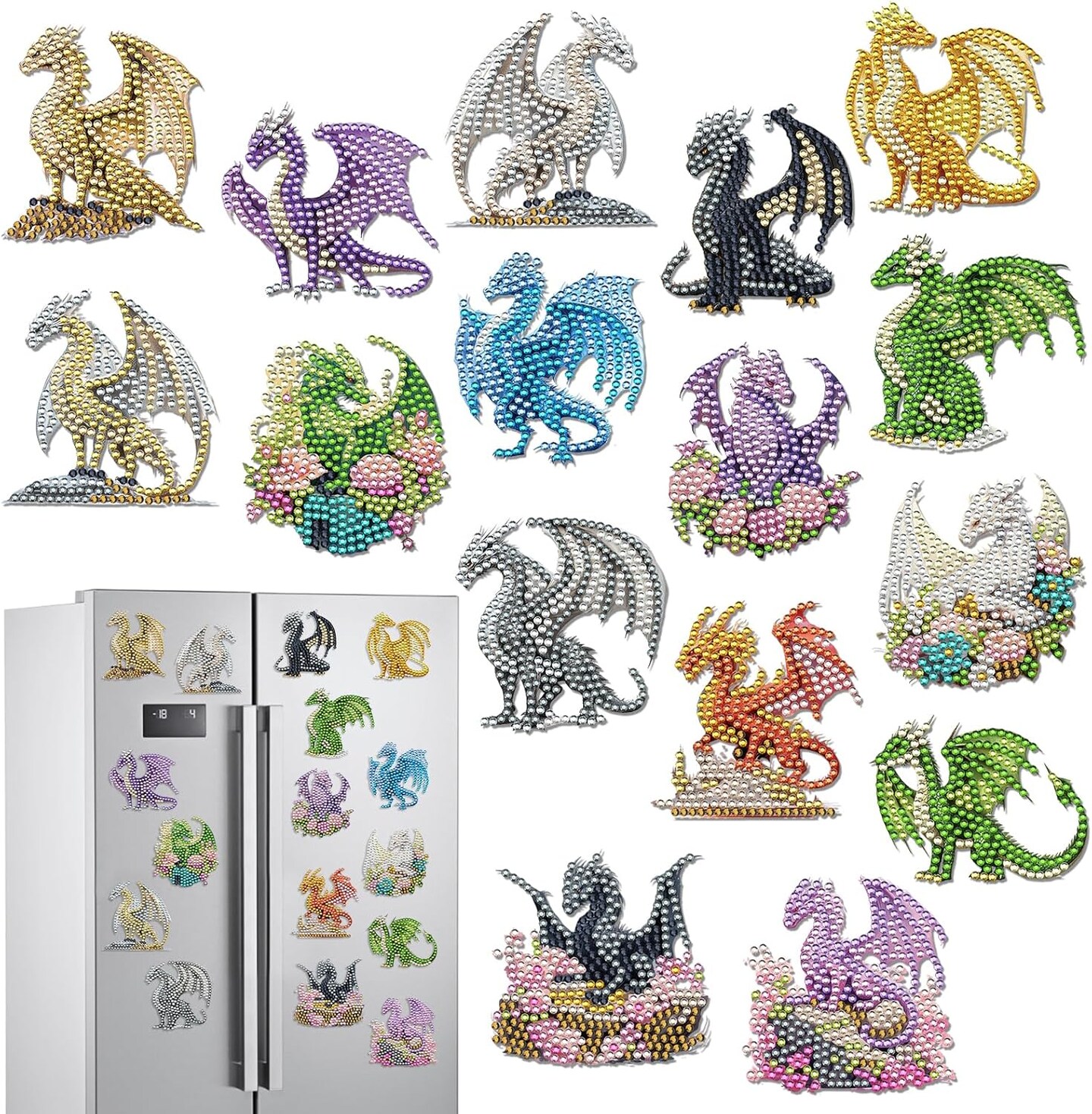 Dragon Diamond Painting Magnets (Dragon) | Michaels