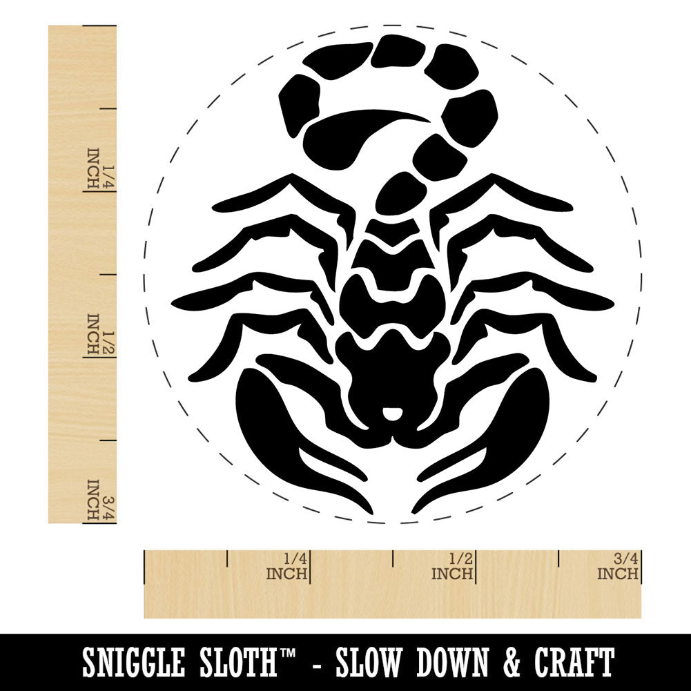 Tribal Scorpion Ready to Strike Self-Inking Rubber Stamp for Crafting ...