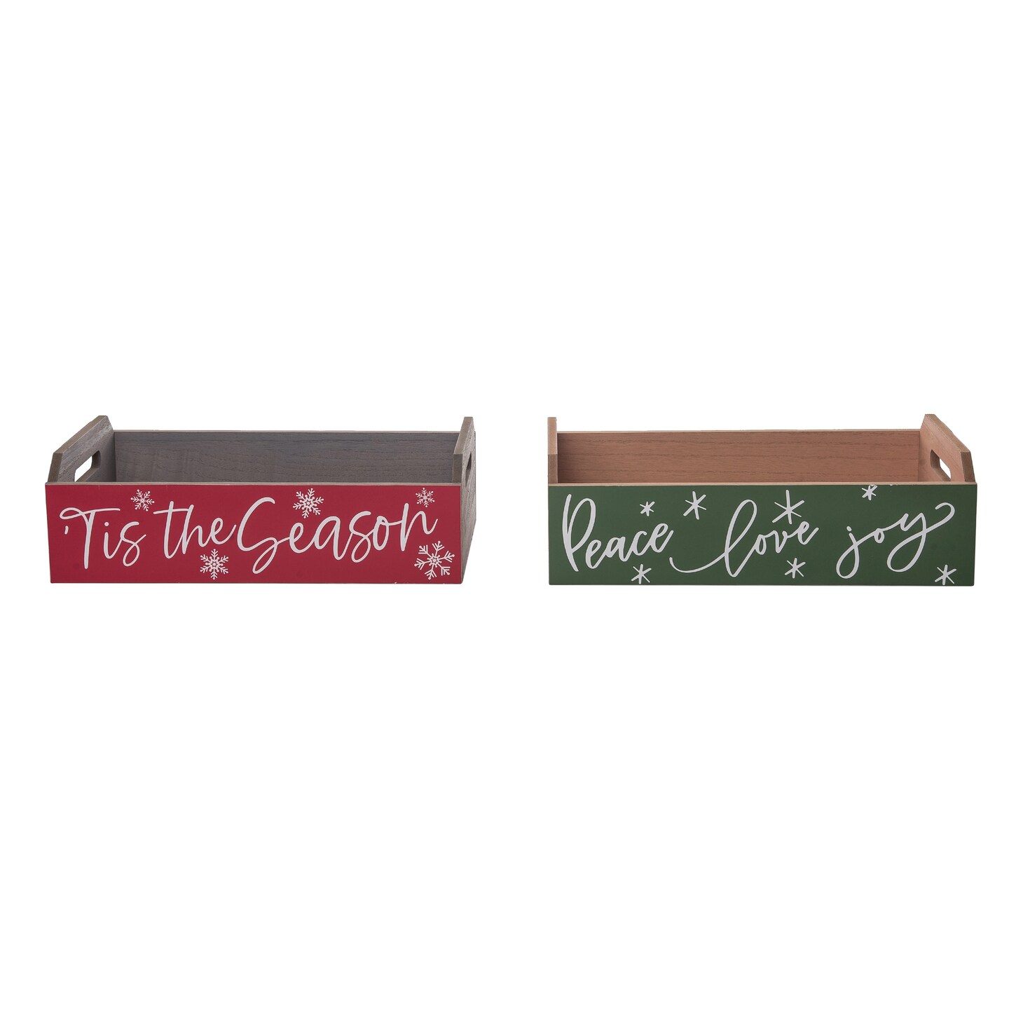 MDF Merry Container Set of 2 Christmas Decorations | Michaels