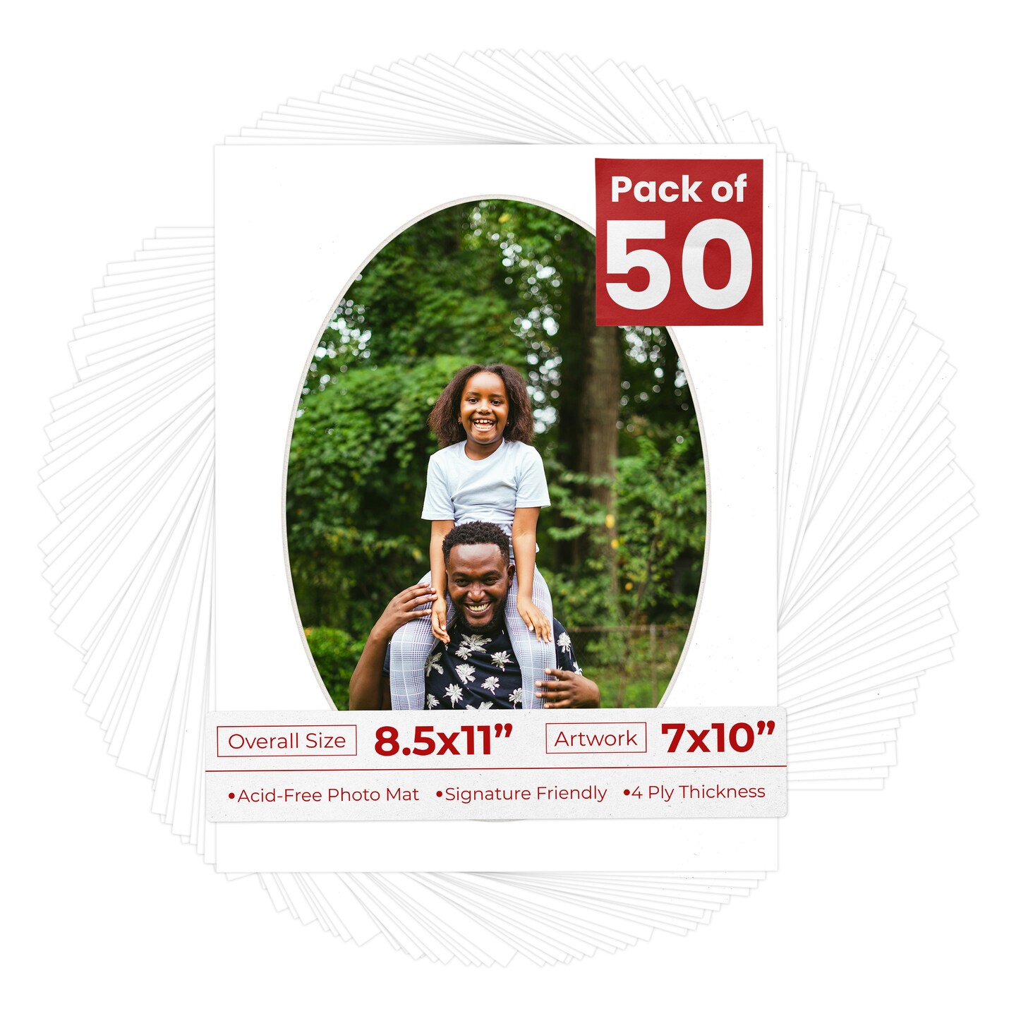 Golf Ball Texture Mat Board for 8.5x11 Frames - Oval Opening for 7x10 ...