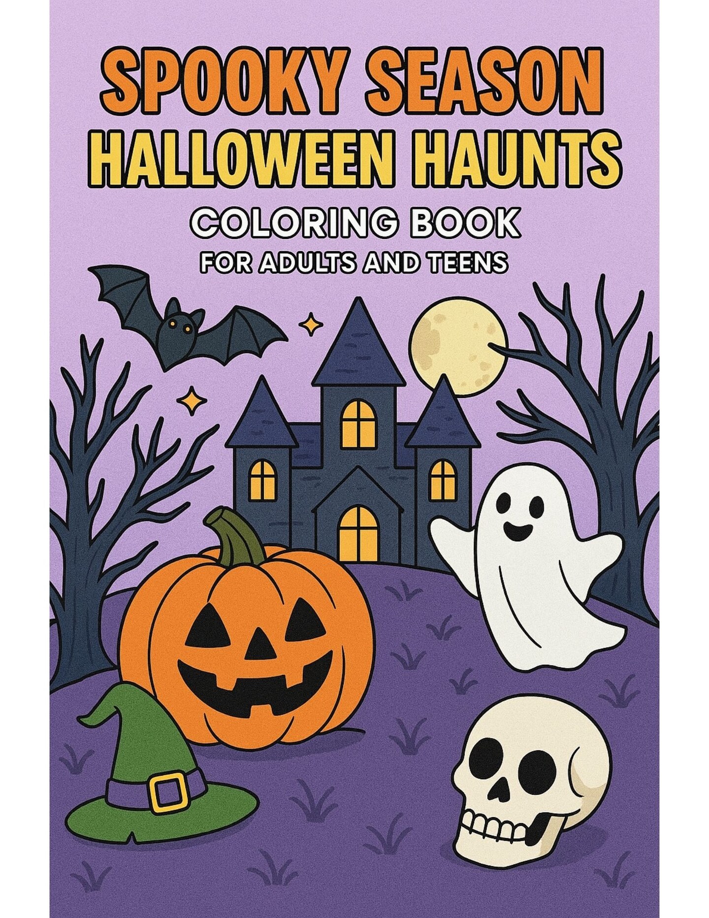 Spooky Season Halloween Haunts Coloring Sheets For Adults and Teens ...