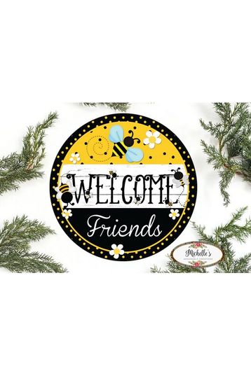 Welcome Friends Bumblebee Sign | Michaels