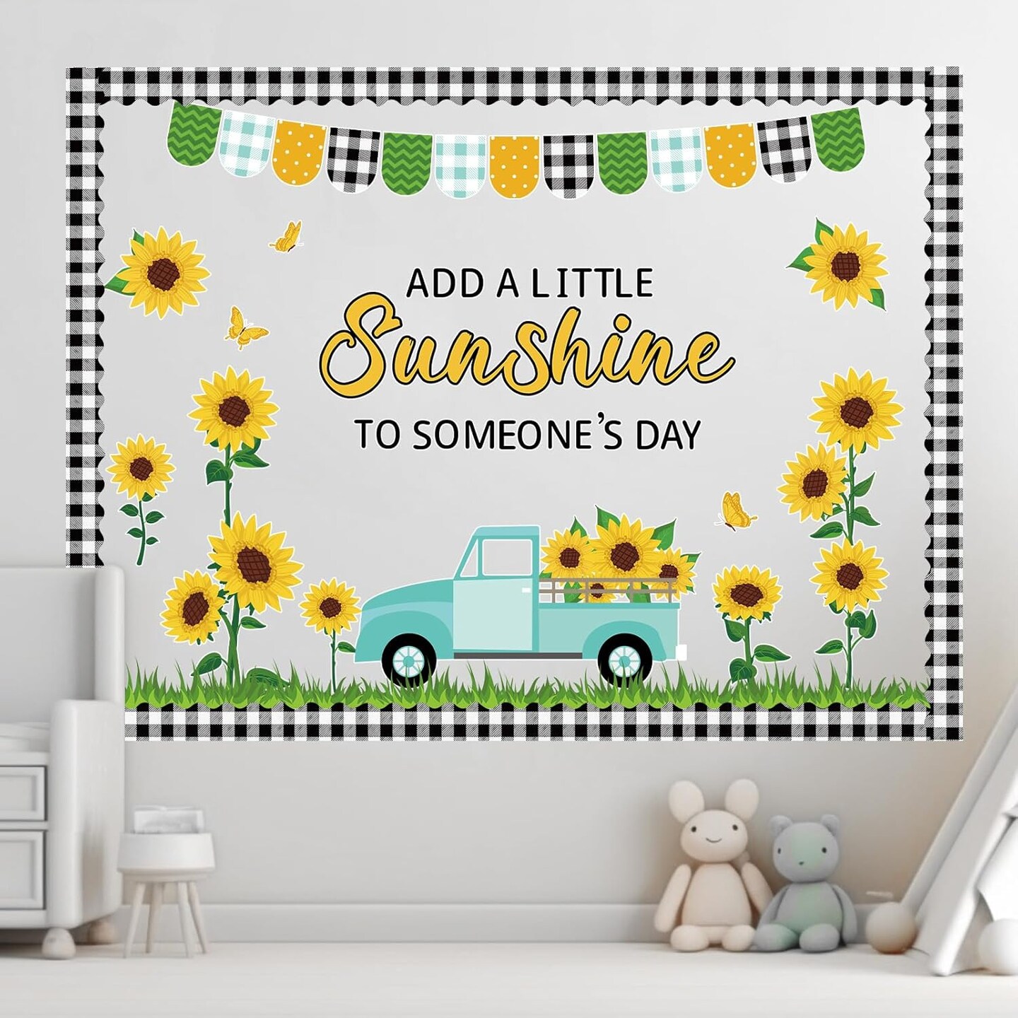 Sunflower Truck Classroom Bulletin Board (Yellow) | Michaels