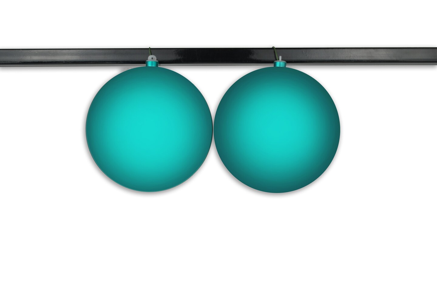 2 Pack 200mm 8" Aqua Matte Ball Ornament with Wire, UV Coated | Michaels