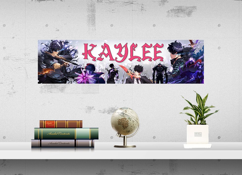 Solo Leveling - Personalized Poster with Your Name, Birthday Banner ...