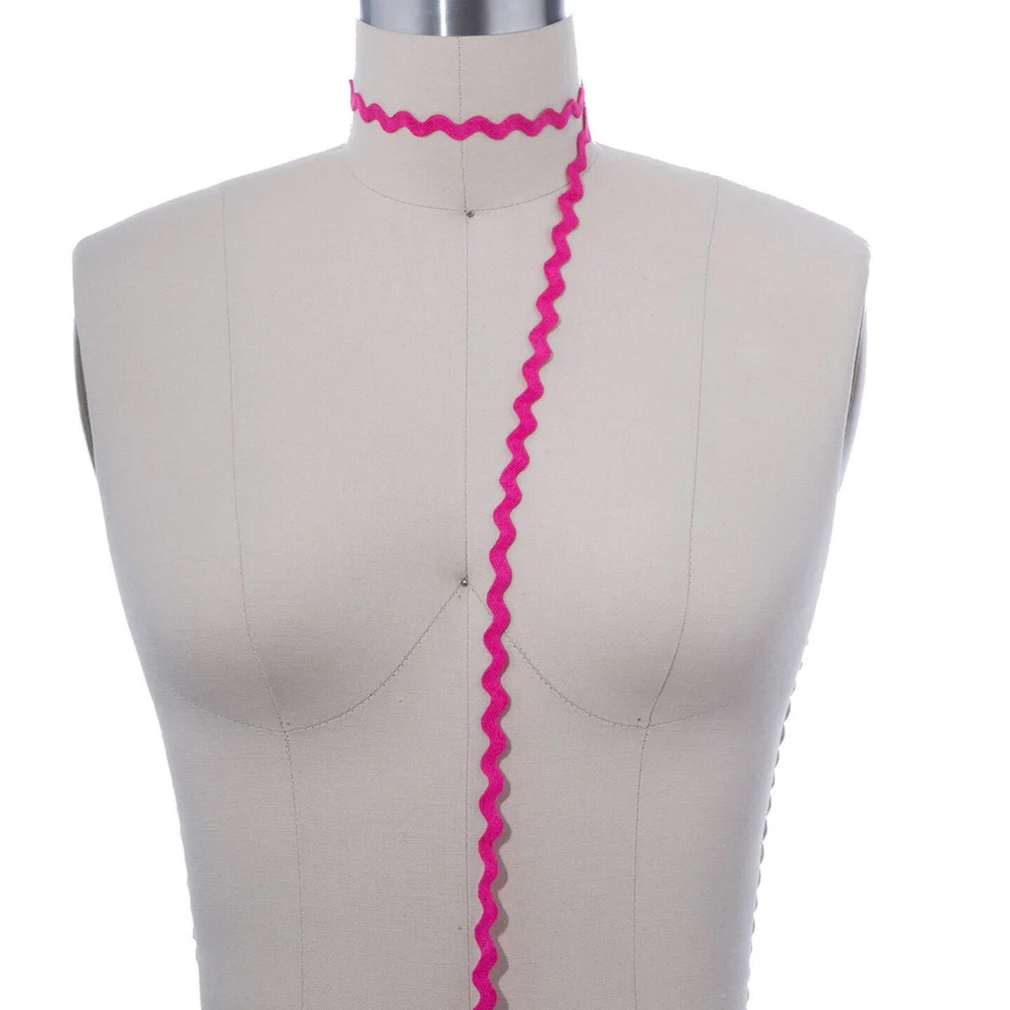 3 Yards Hot Pink Ric Rac Ribbon Trim Decorative Zigzag Accent for ...