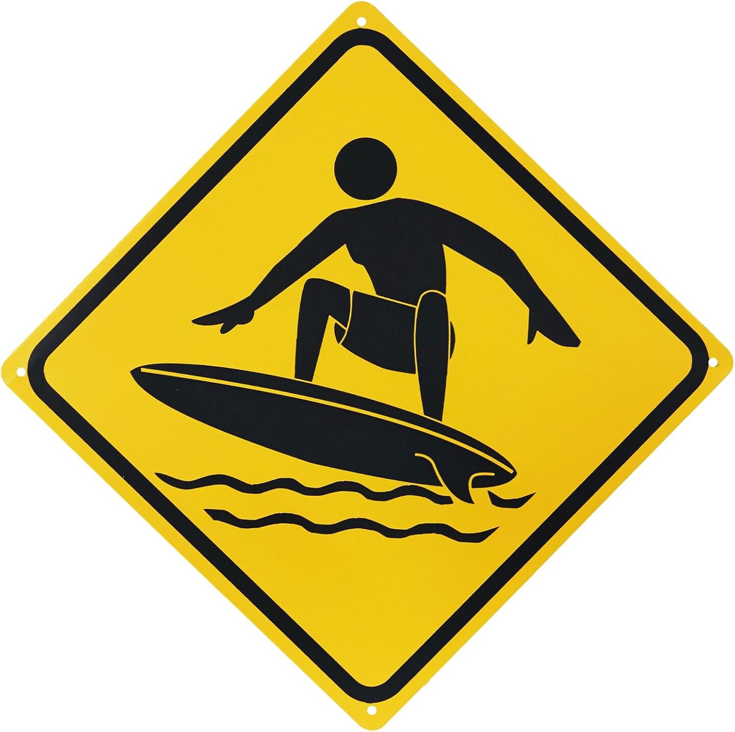 Surf Board Decor for Wall,Surfboard Wall Decor,Surfer Crossing Tin Sign ...