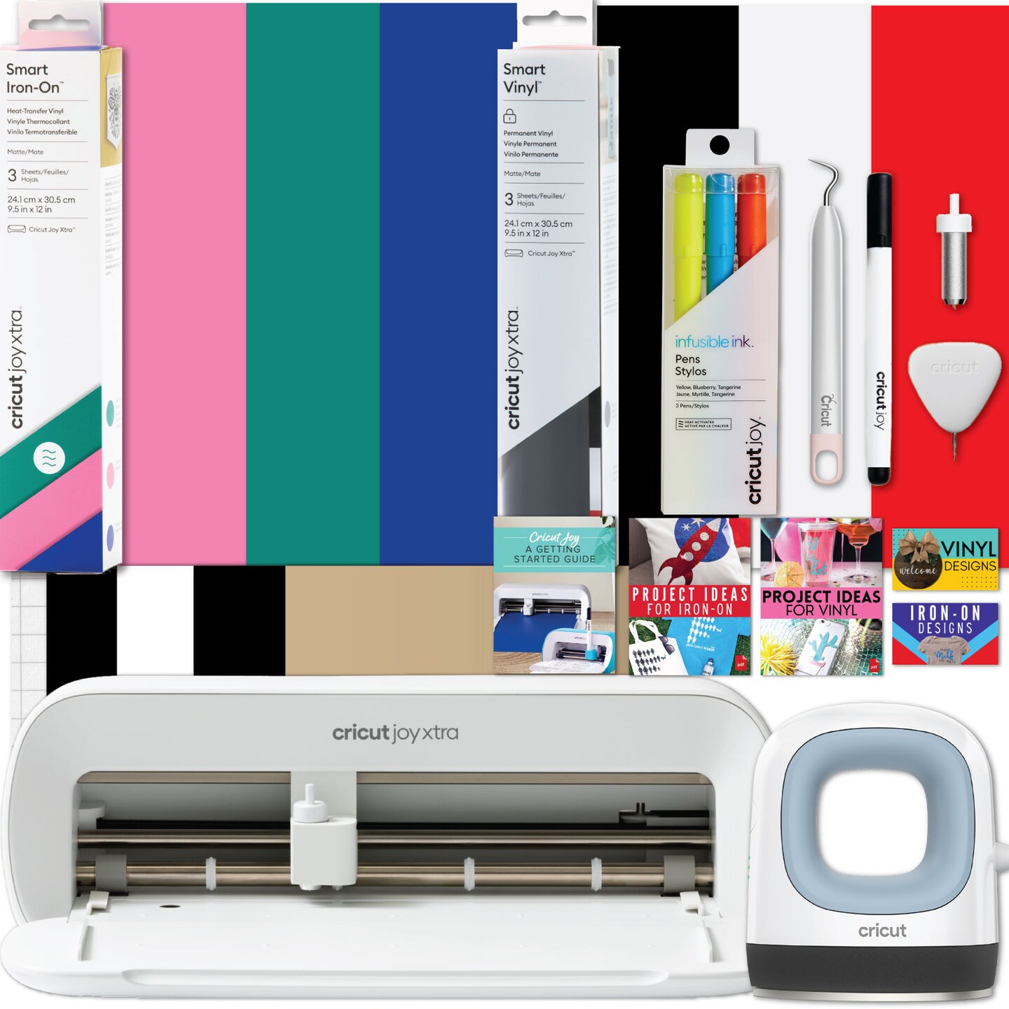 Cricut Joy Xtra Machine with EasyPress Mini and Iron-On Materials ...