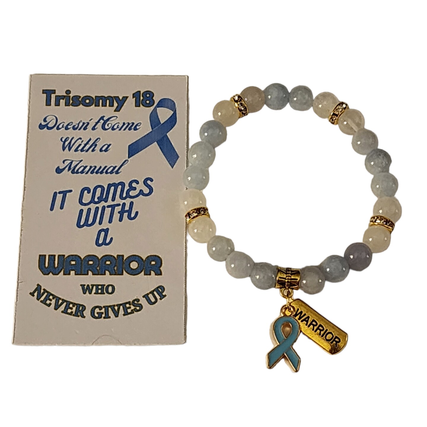 Trisomy 18 Awareness Bracelet, Edwards Syndrome Awareness Bracelet ...