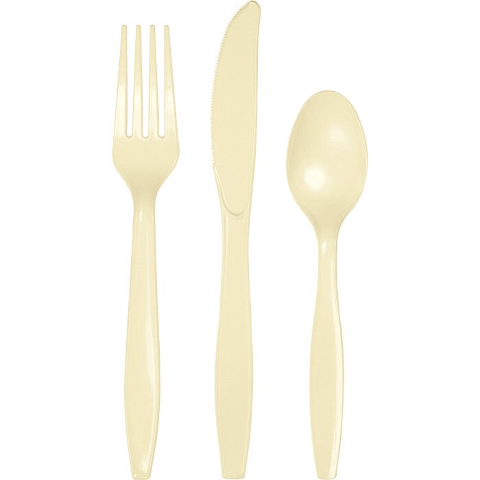 288 pc Bulk Ivory Assorted Plastic Cutlery | Michaels