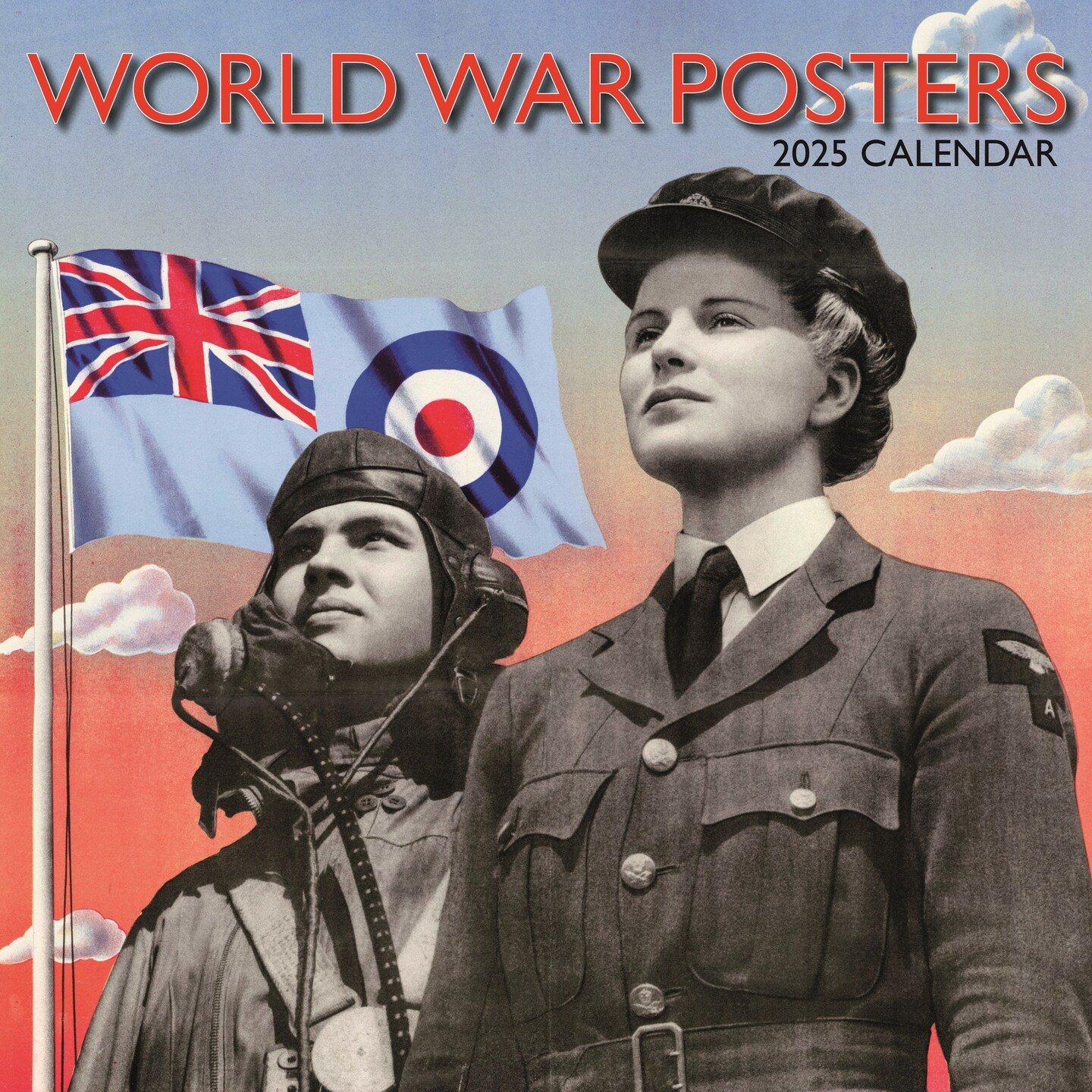 The Gifted Stationary 2025 Square Wall Calendar, World War Posters, 16 ...