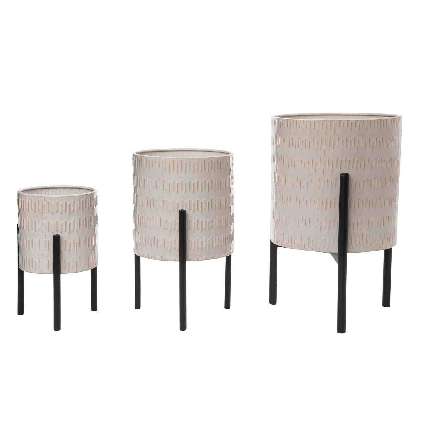 Transpac Metal 13.39 in. Multicolored Planters Set of 3 | Michaels