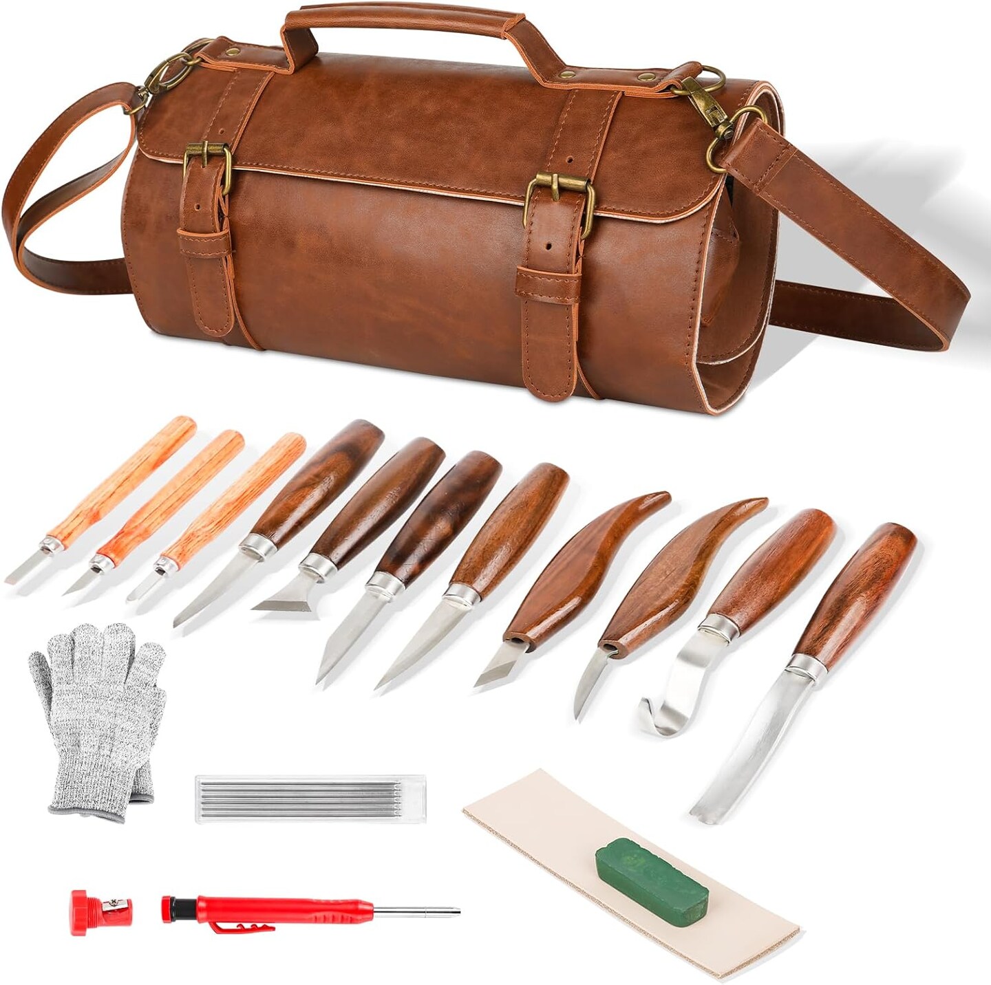 Wood Carving Tools Sets Deluxe Wood Carving Kit Wooden Carving Knife ...