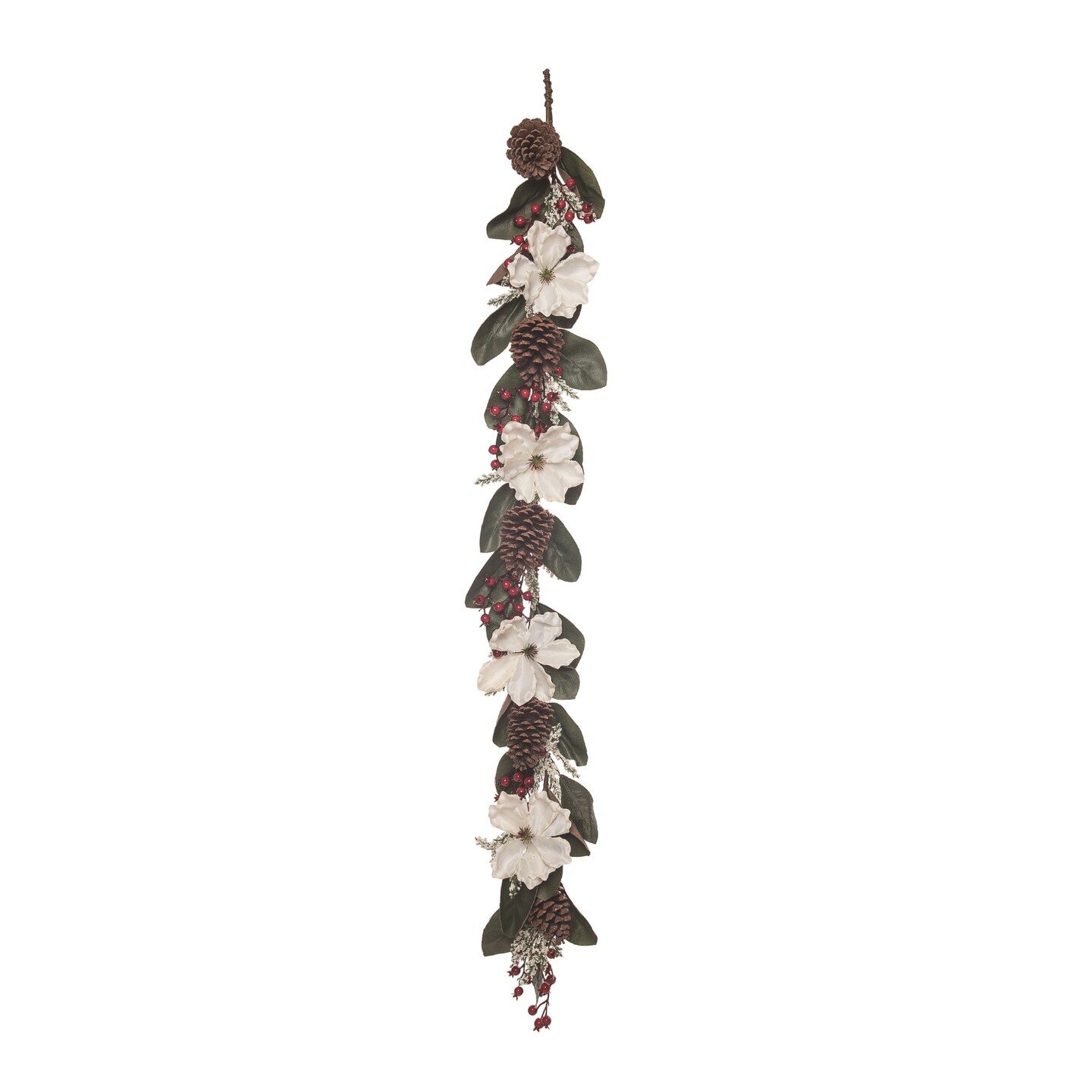 Multicolor Christmas Traditional Garland with Florals | Michaels