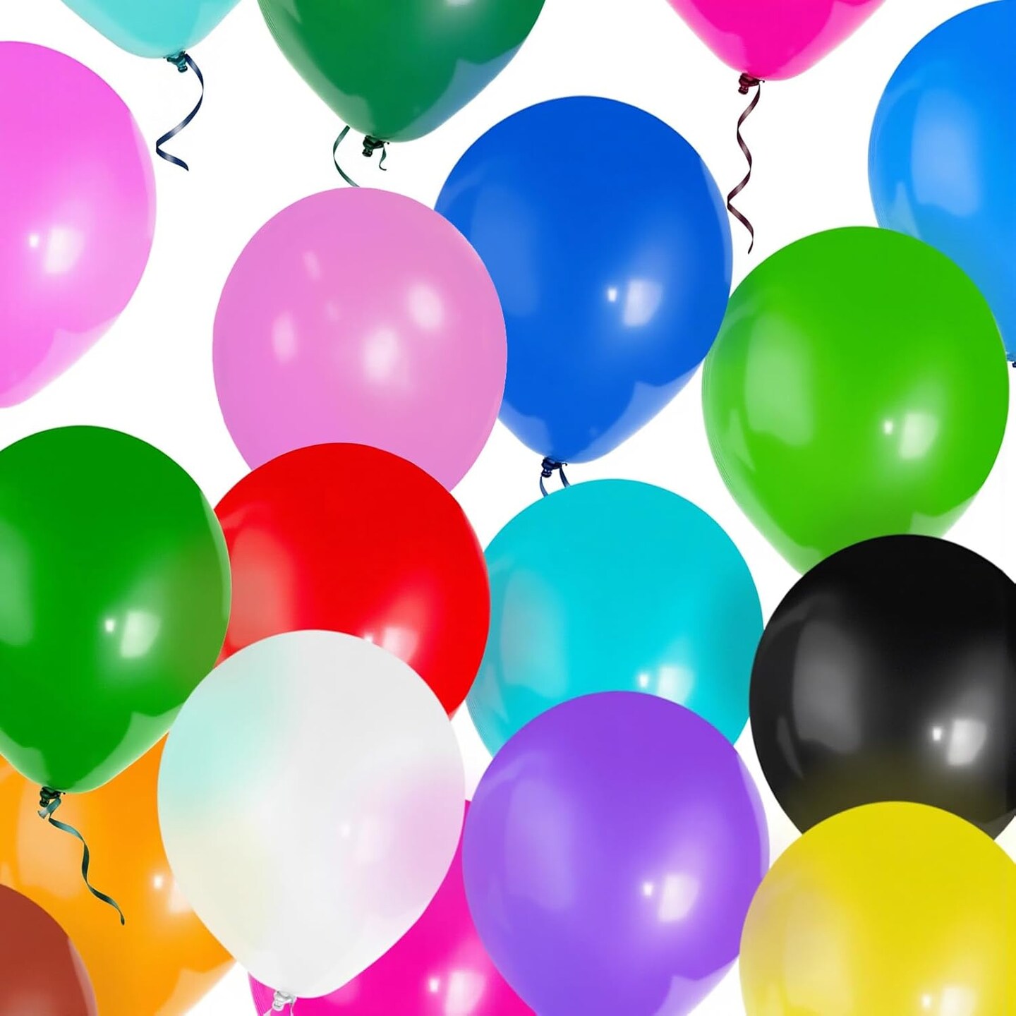 Latex Balloon, 105 PCS Assorted Party Balloons for Birthday Wedding ...